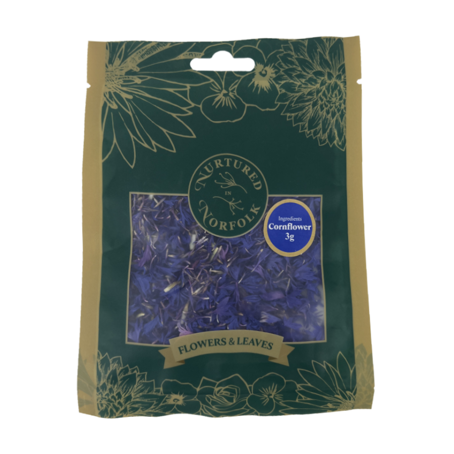Cornflower Dried Edible Flowers | Nurtured in Norfolk
