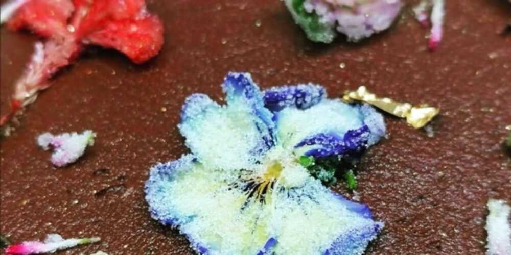 How to Crystallise Edible Flowers | Nurtured in Norfolk